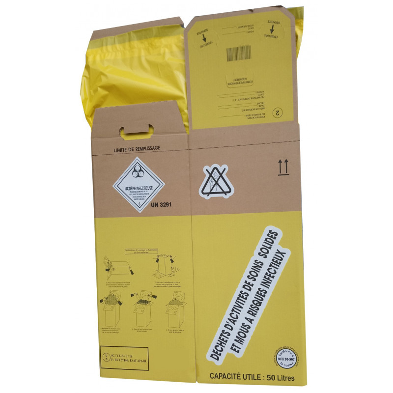 SD Pack - Sanicontainer carton DASRI 50l déchets hospitaliers